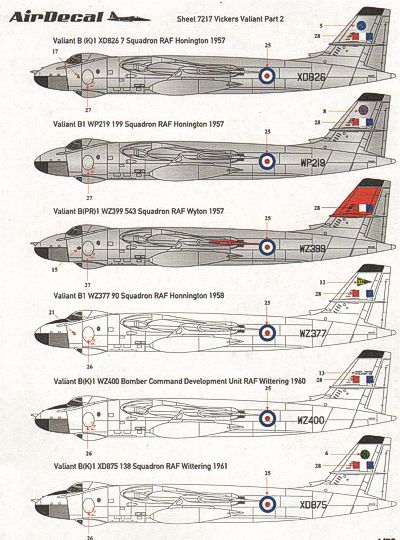 Airfix Valiant Sprue/decal sheet out soon! - Aircraft Cold War ...